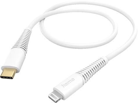 Hama Lightning Auf Usb C Ladekabel 15 M Weiß Usb C Auf Lightning