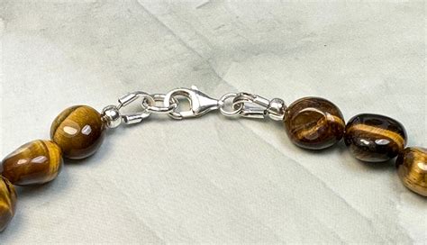 Tigers Eye And Sterling Silver Mens Bracelet Mens Celtic Bracelet