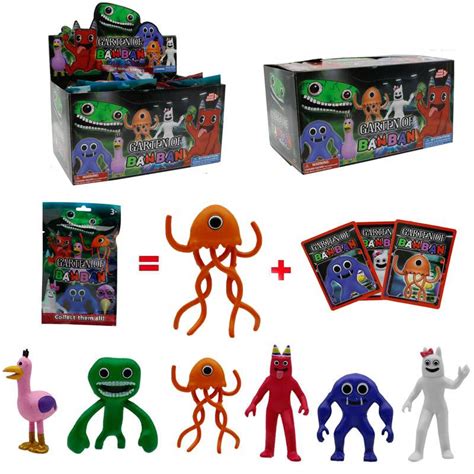 24pcs Set Garten Of Banban Figure Toy Blind Bag Collectible Display Box