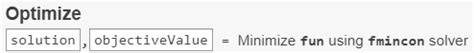 Optimize Live Editor Task With Fmincon Solver Matlab Simulink