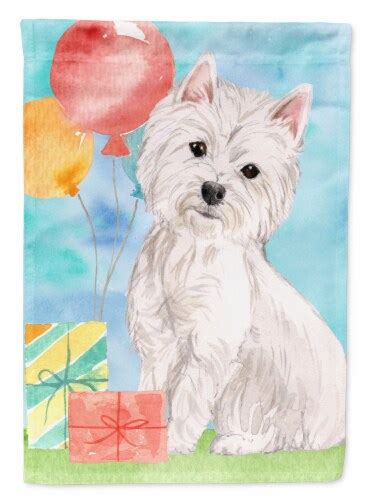 Carolines Treasures Ck3228gf Happy Birthday Westie Garden Flag Garden