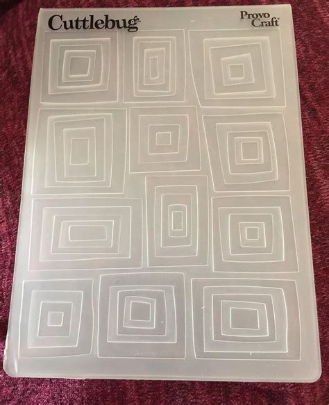 Provo Craft Cuttlebug A2 Embossing Folder Traffic Jam