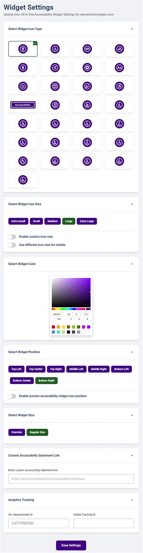 Mojoportal Web Accessibility Widget Installation All In One Accessibility