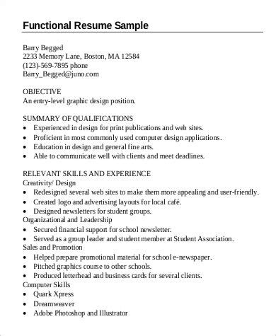 Functional Resume Template Word