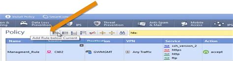 Checkpoint Firewall Policy Rules And Configuration Network Interview