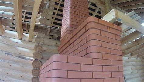 Кладка печной трубы из кирпича