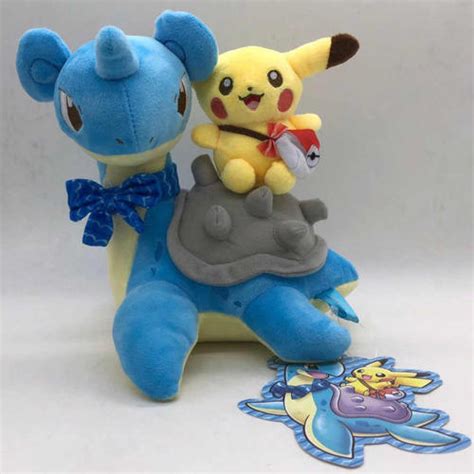 Peluche De Pokemon Lapras Con Pikachu El Mundo De Eli