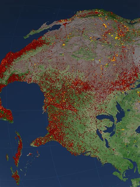 2017 North America Fire Map Map
