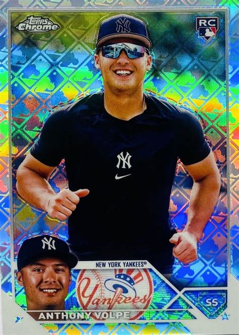 Anthony Volpe 2023 Topps Chrome Logofractor Edition 4 Sp Variation