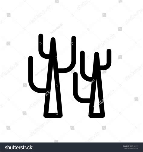 Tree Simple Icon Set Silhouette Symbol เวกเตอร์สต็อก ปลอดค่าลิขสิทธิ์