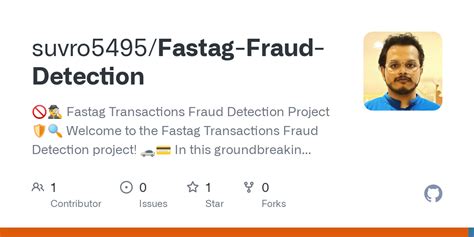 Github Suvro5495fastag Fraud Detection 🚫🕵️‍♂️ Fastag Transactions