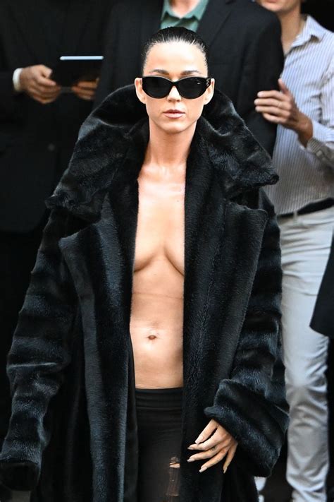 Katy Perry Ditches Her Bra To Strut Her Stuff In Ultra Revealing Outfit
