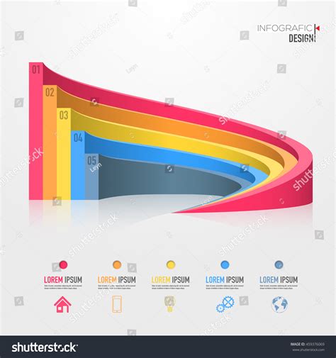 D Infographics Element Design Vector Bars Stock Vector Royalty Free Shutterstock