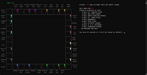 Github Mitul Joby Monopoly An Implementation Of The Board Game Monopoly In C In Your Terminal