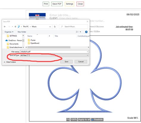 Save Pdf · Issue 2340 · Inkstitchinkstitch · Github