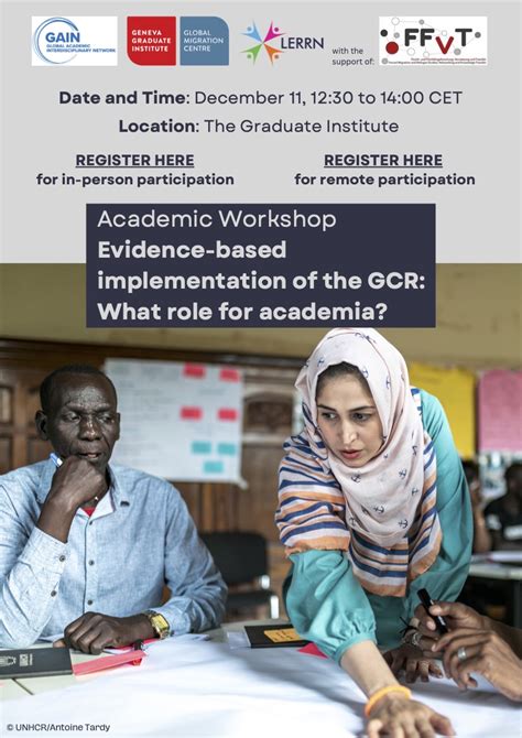 Academic Workshop Evidence-based implementation of the GCR: What role for academia? - Events ...
