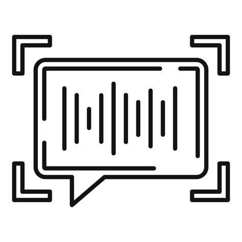 Premium Vector Voice Chat Authentication Icon Outline Voice Chat