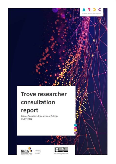 Trove Researcher Consultation Report Ardc