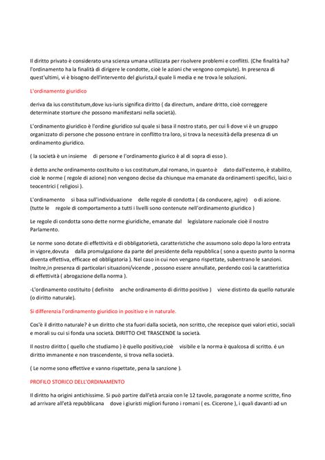 Sbobinature Di Diritto Privato Sbobinature Di Diritto Privato Docsity