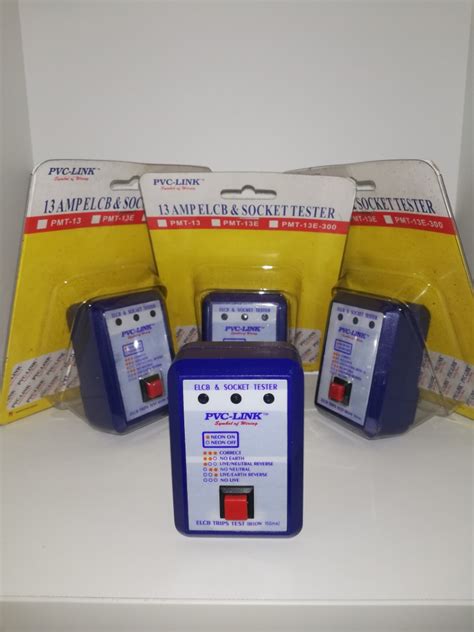 Pvc Link 13 Amp Elcb And Socket Tester Tv And Home Appliances Electrical