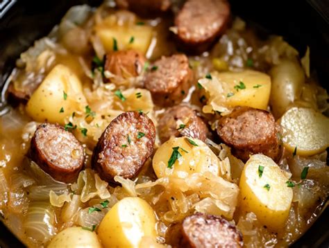 Crockpot Polish Sausage Sauerkraut And Potatoes