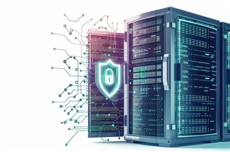 Data Protection And Cyber Security On Internet Server Network Premium