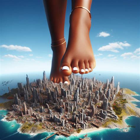 Ebony Giantess Feet Footfall By Hersheykisstoes On Deviantart