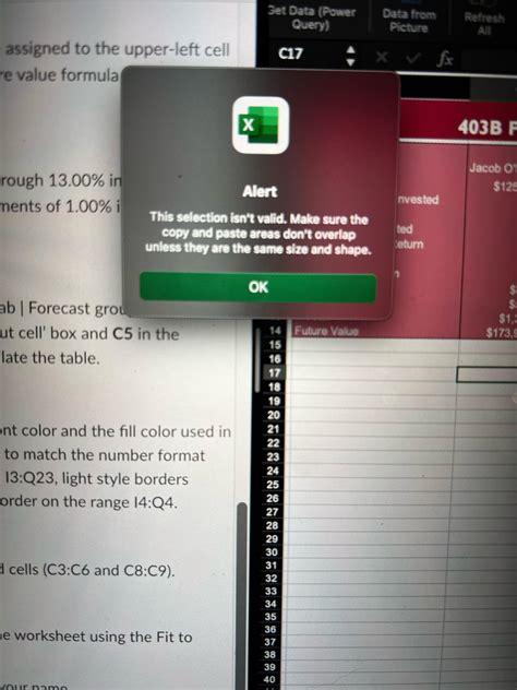 Hi New At Microsoft Excel And Cant Figure Out Why My What If Scenario Isnt Working For A Data