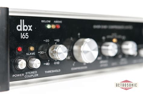 Dbx 165 Over Easy Compressor Limiter 2