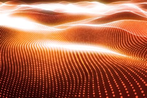 Premium Photo 3d Rendering Abstract Polygonal Wave Background With Connecting Dots And Lines