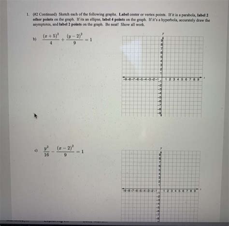 Solved Continued Sketch Each Of The Following Chegg