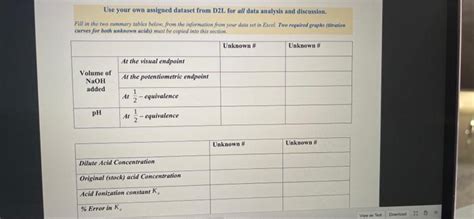 Use Your Own Assigned Dataset From D L For All Data Chegg