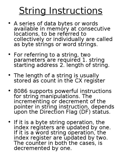String Instructions Pdf String Computer Science Office Equipment