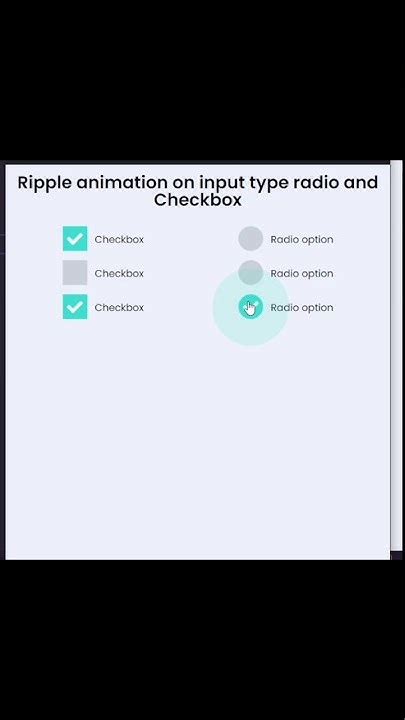 Coding Ripple Animation On Inputs Shorts Youtube