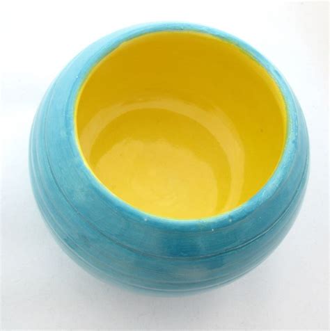 Yellow & Aqua Pot | Aqua, Pot, Color me