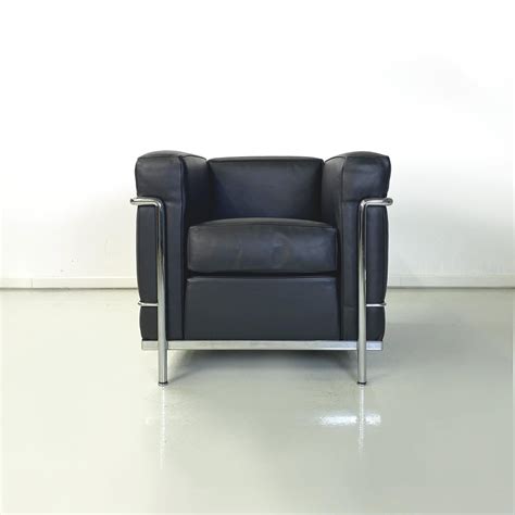 Italian Modern Armchair Lc3 Le Corbusier Jeanneret And Perriand For