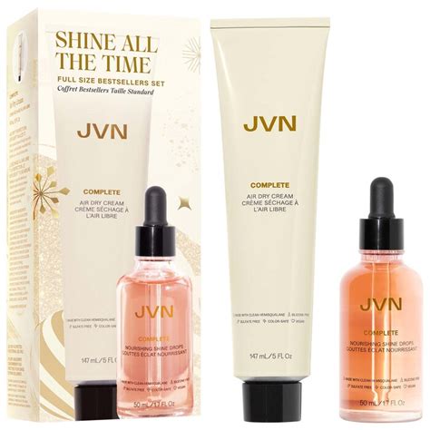 Complete Air Dry Cream And Nourishing Shine Drops Hair Set Jvn Sephora
