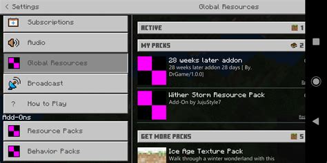 Already Had Experimental Gameplay On How Do I Activate These Other Add Ons R Minecraft