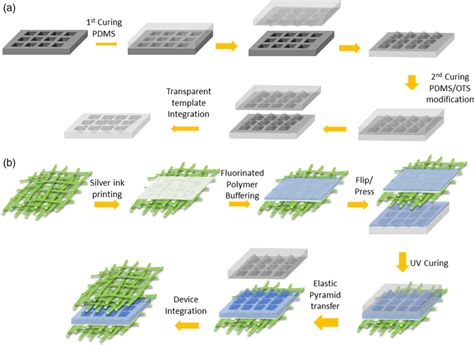 Schematic Processes Of A The Pdms Mold And B Capacitive Download