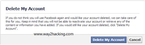 உஙகள facebook கணகக நரநதரமக delete சயய எனத கறபபககள