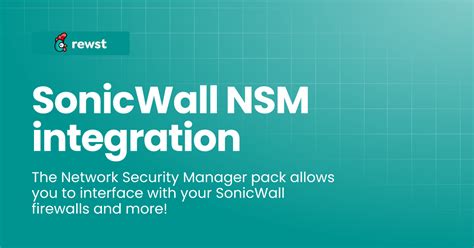 Sonicwall Nsm Integration Rewst Documentation
