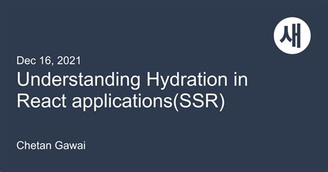 Understanding Hydration In React Applications SSR Saeloun Blog