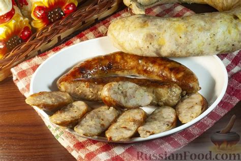 Рецепт Домашняя колбаса из рубленого мяса и сала на