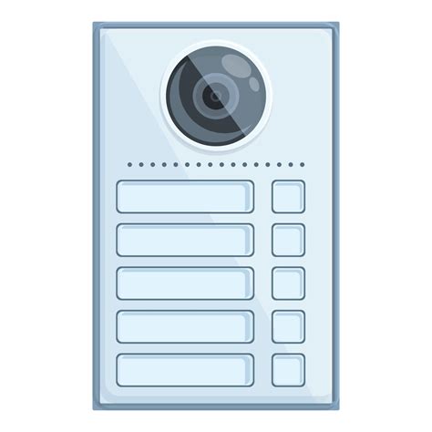 control intercom icon cartoon vector video door 14363999 vector art at