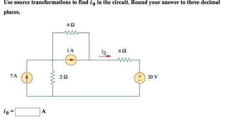 Solved Use Source Transformations To Find I In The Chegg