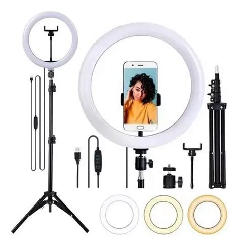 Kit Influencer Tripé Celular E Ring Light 30cm Frete Grátis