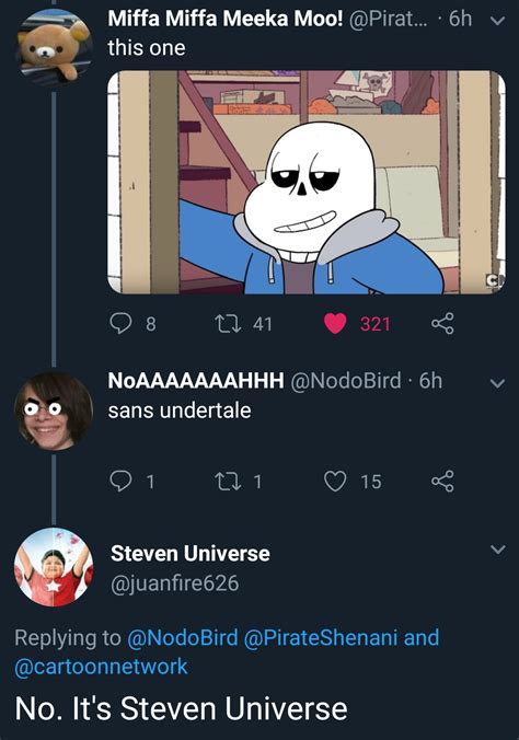 Thats Not Sans Its Steven Universe R Woooosh