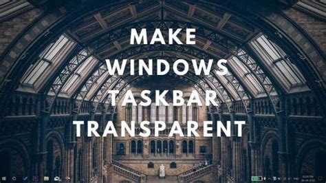 How To Make Windows Taskbar Transparent Gadget Junction