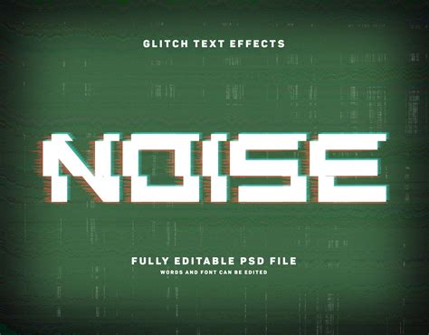 Artstation 3d Noise Psd Fully Editable Text Effect Layer Style Psd