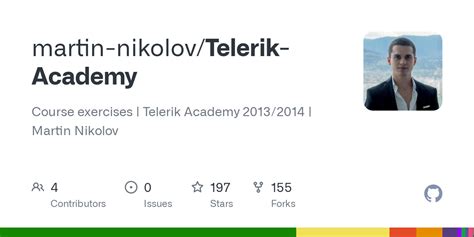 Telerik Academynfig At Master · Martin Nikolovtelerik Academy